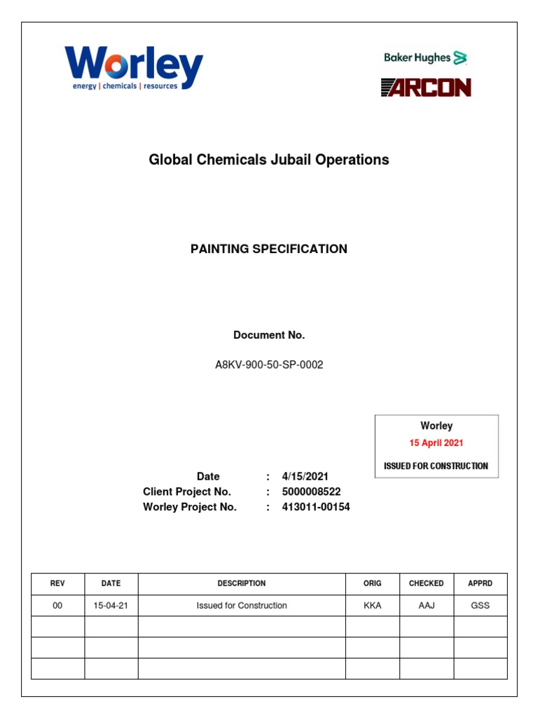 Painting Specification | PDF | Paint | Abrasive