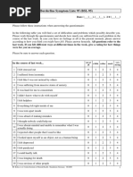 Children's Obsessive Compulsive Inventory | PDF | Thought | Question