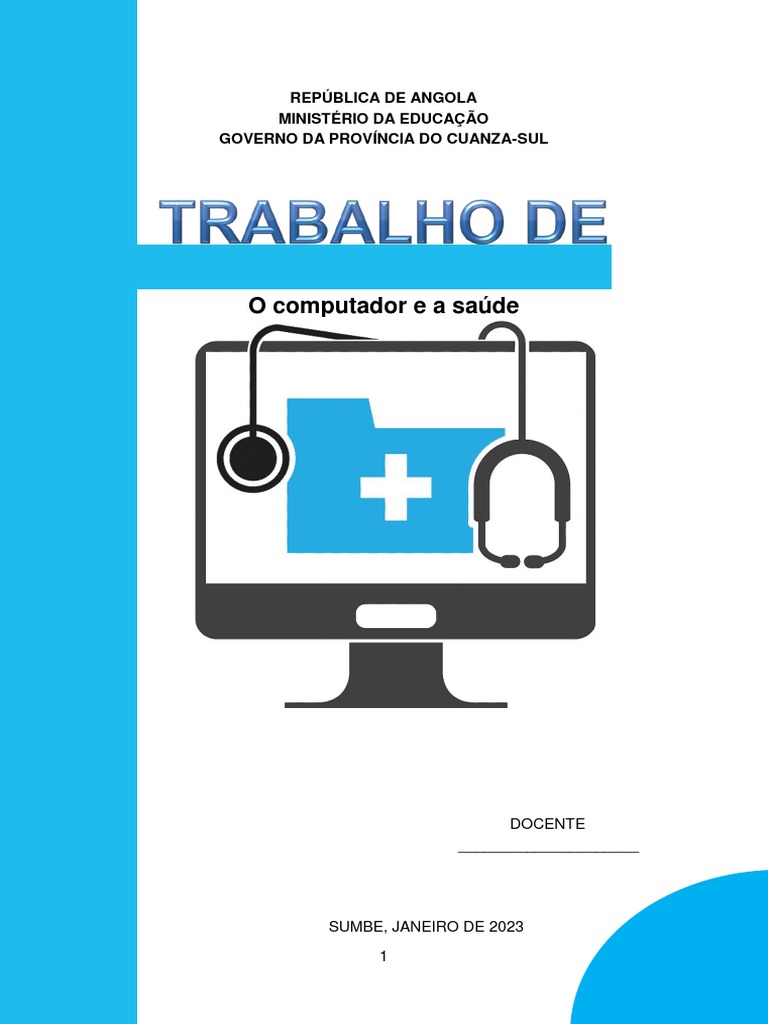 Computador e A Saúde | PDF | Medicina Clínica | Especialidades médicas