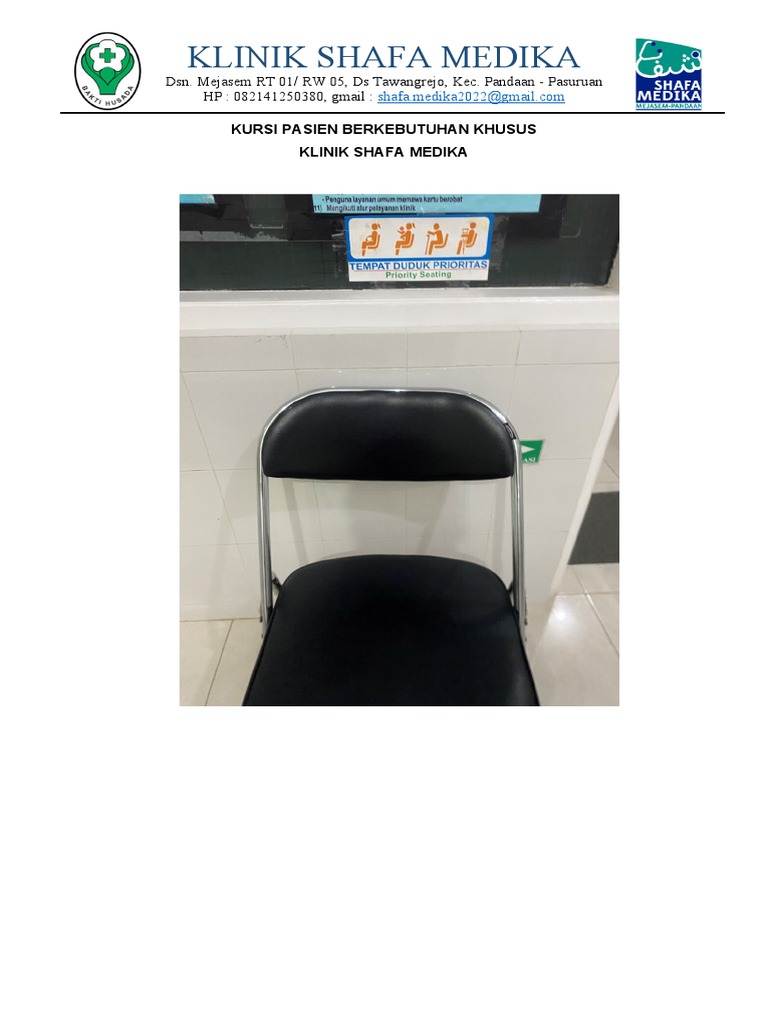 PKP 1 Ep 4 Kursi Pasien Berkebutuhan Khusus | PDF