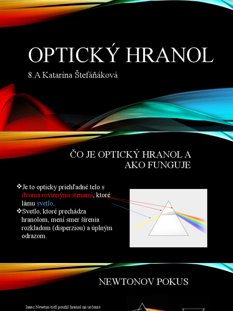 8 A Katarina Stefanakova Opticky Hranol | PDF
