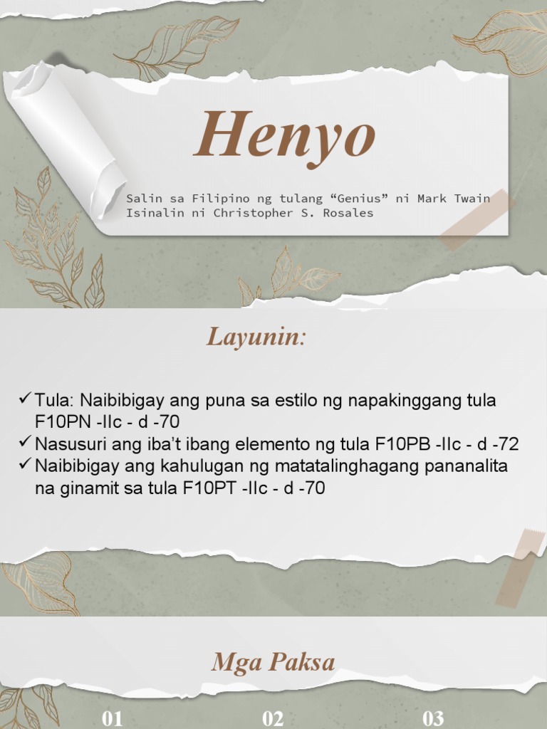 Henyo | PDF