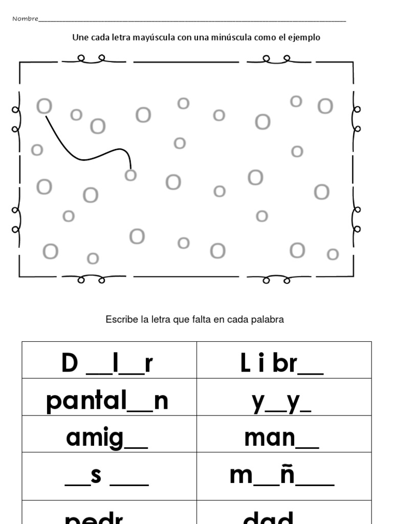 Actividades educativas con la letra O | PDF