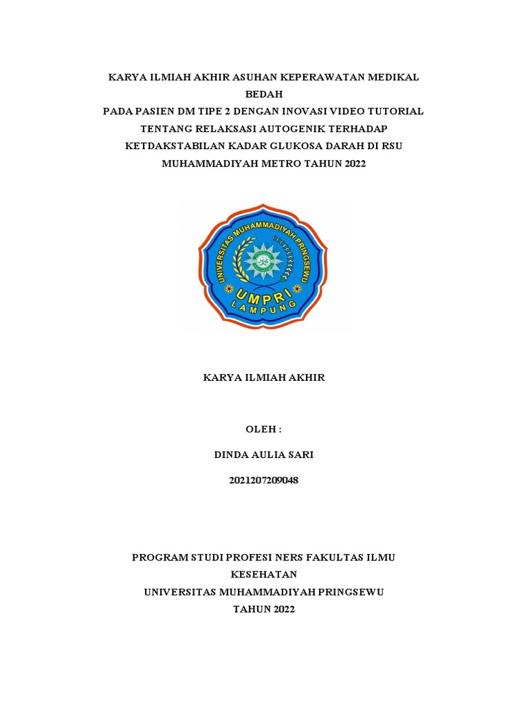 Inovasi Relaksasi untuk Pasien DM Tipe 2 | PDF | Ilmu Sosial