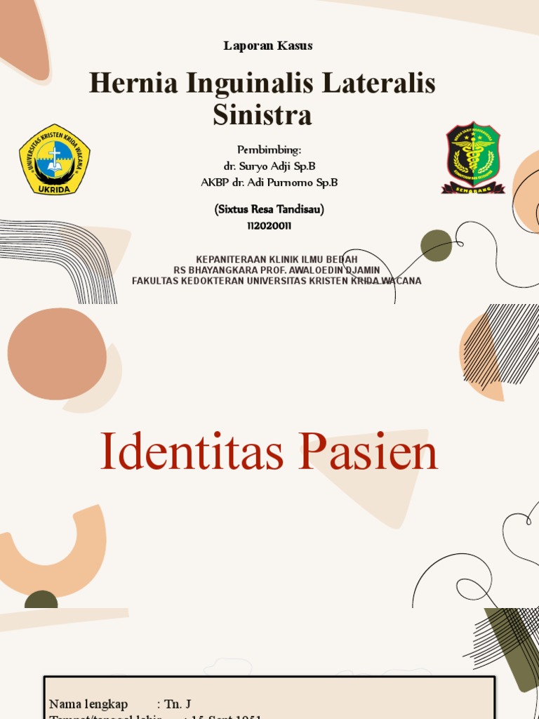 Hernia Inguinalis Lateralis Sinistra | PDF
