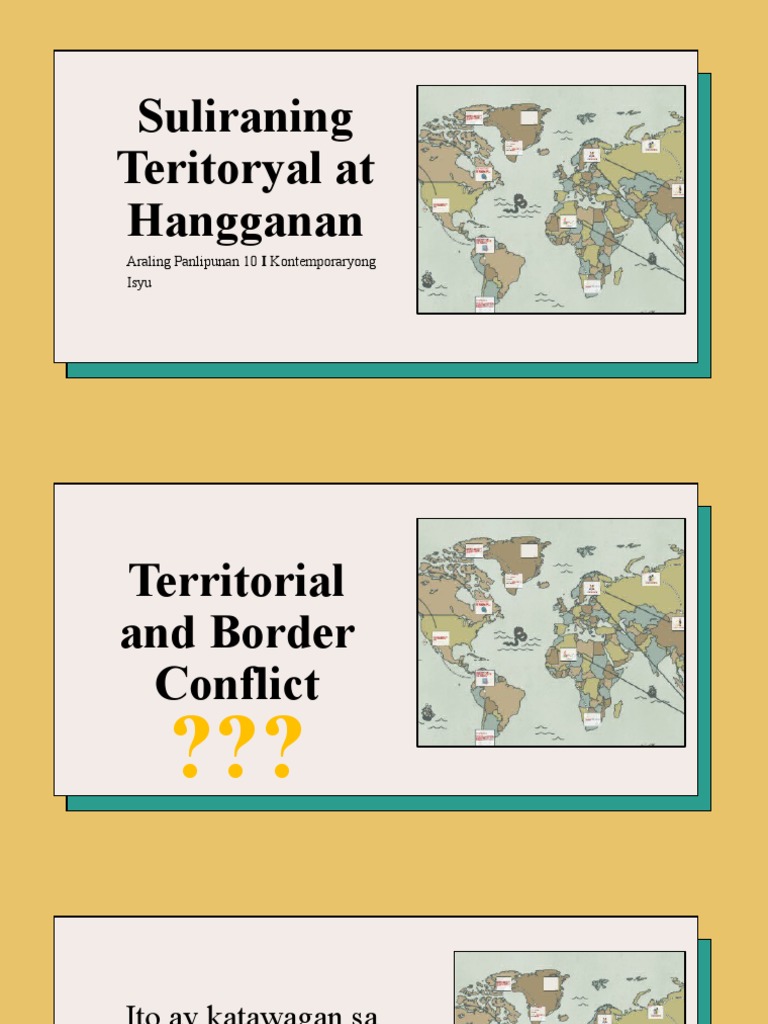 Suliraning Teritoryal at Hangganan | PDF