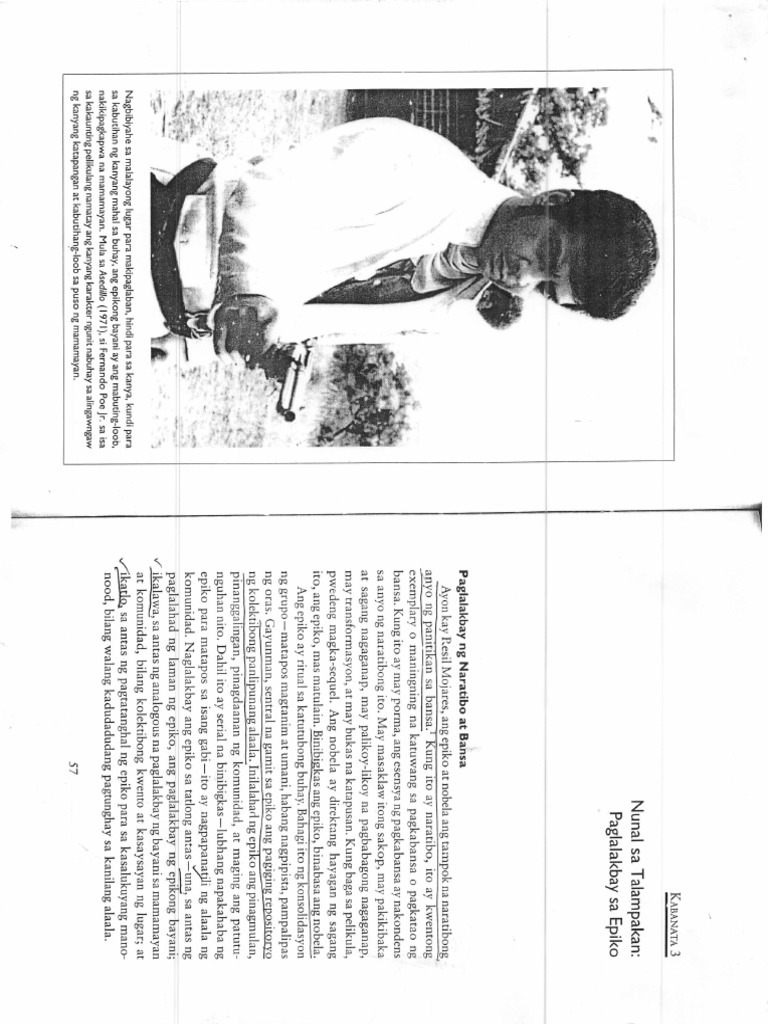 Copy of Nunal Sa Talampakan Paglalakbay Sa Epiko | PDF