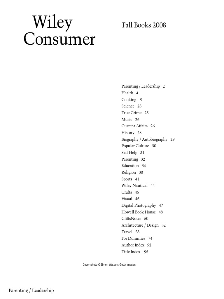 Fall 2008 Wiley Consumer Catalog | PDF | Gluten Free Diet | Preventive ...