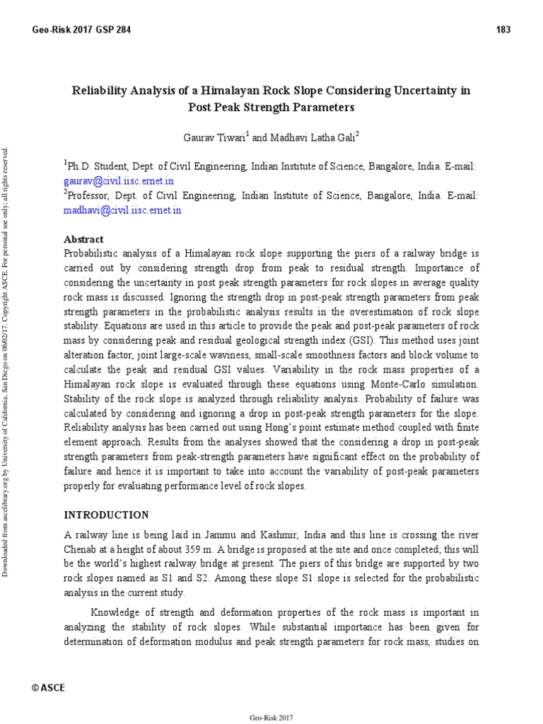 Georisk 2017 Paper | PDF | Probability Distribution | Errors And Residuals