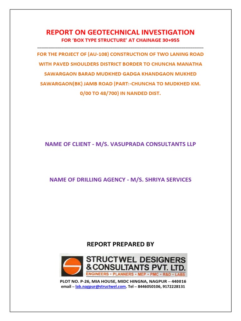 Geotech Report Open Foundation | PDF