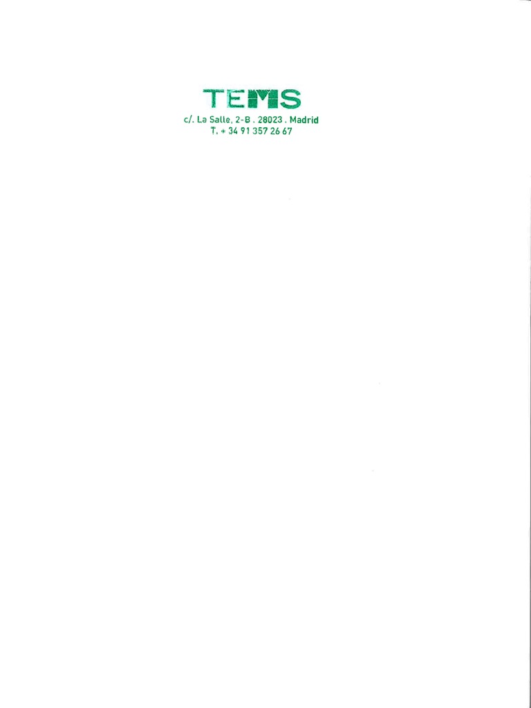 Sello TEMS | PDF