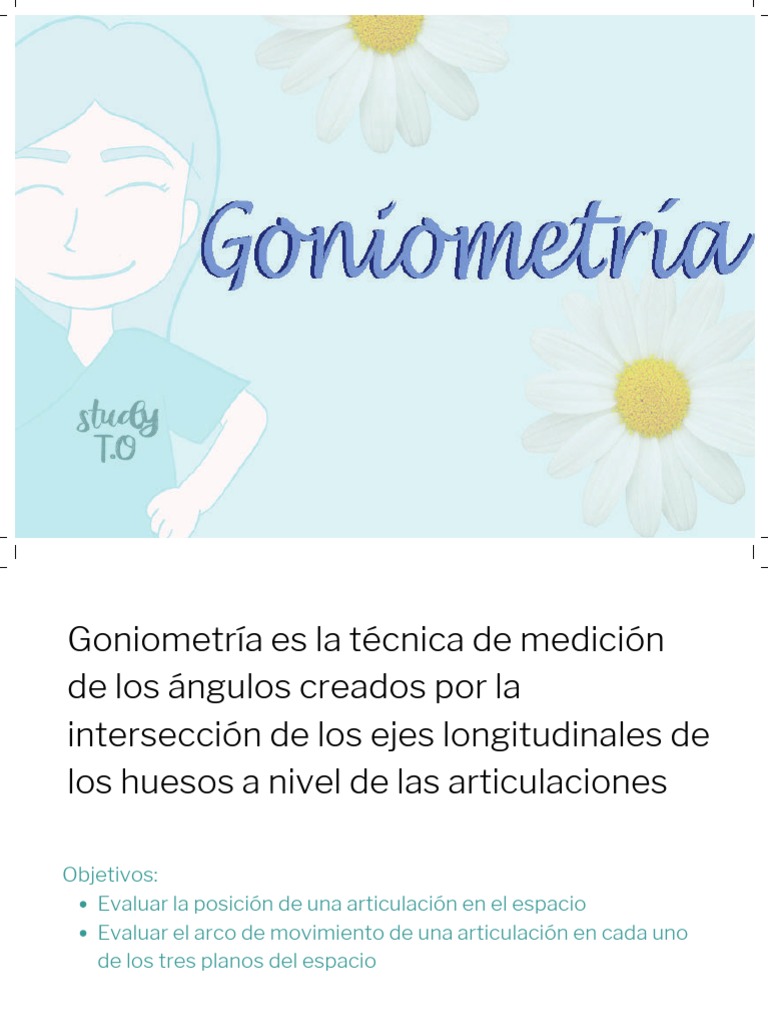 Goniometría | PDF | Tobillo | Mano