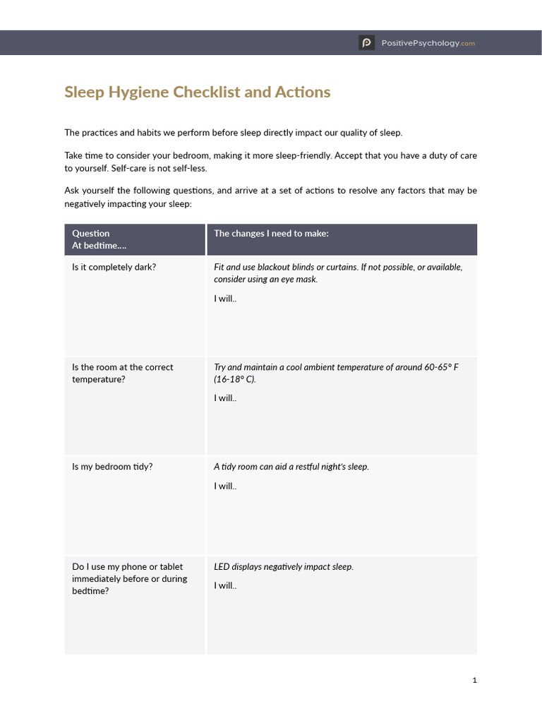 Sleep Hygiene Tips for Better Rest | PDF | Sleep