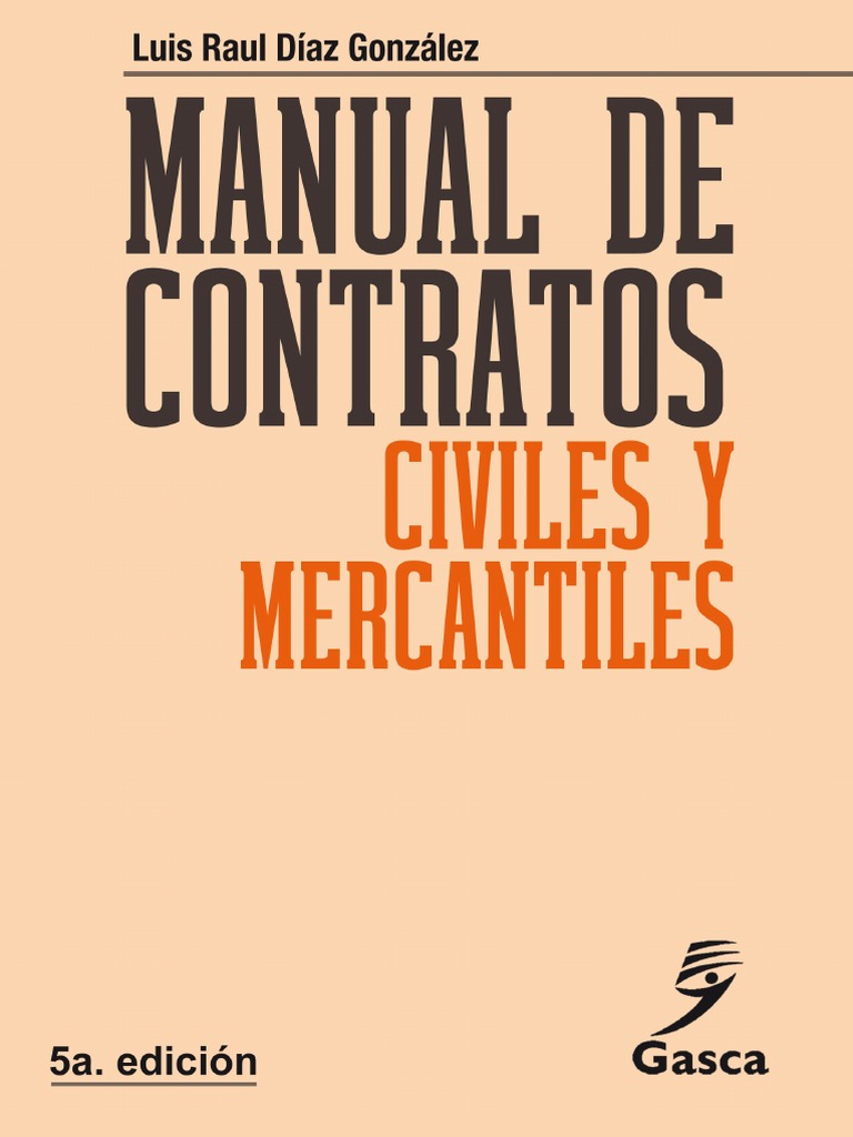 Manual de Contratos Civiles y Mercantiles 5a. Edición | PDF | Derecho privado | Ley común