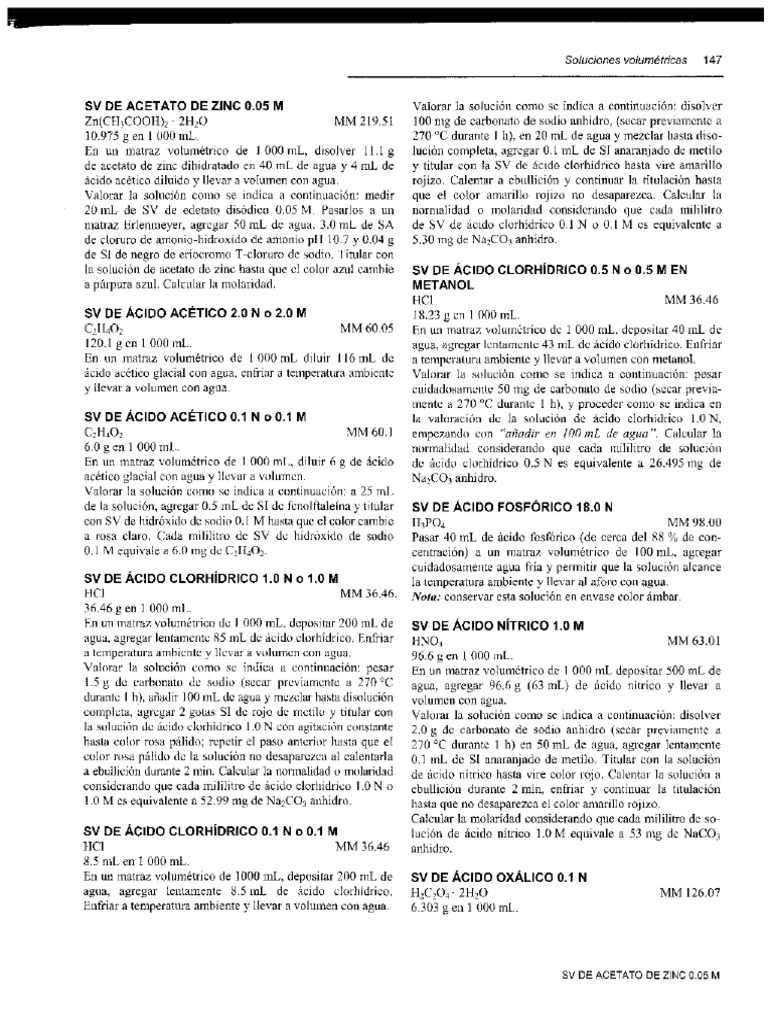 Feum HCL-BS | PDF | Química | Valoración