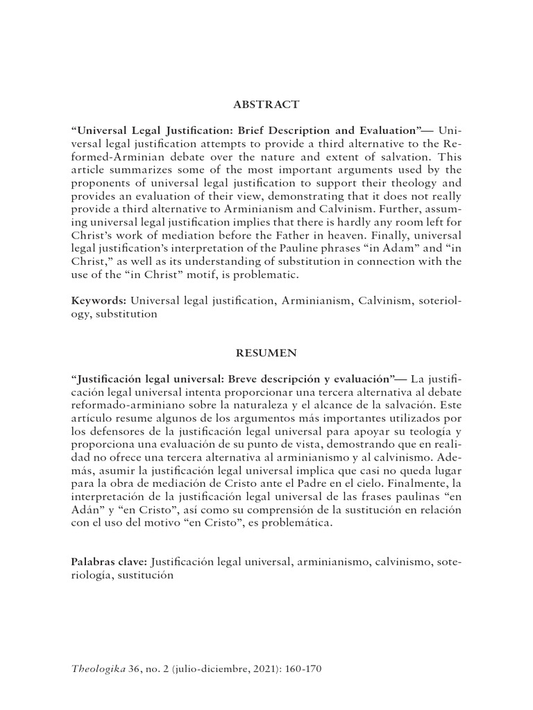 Universal Legal Justification Brief Description and Evaluation | PDF ...