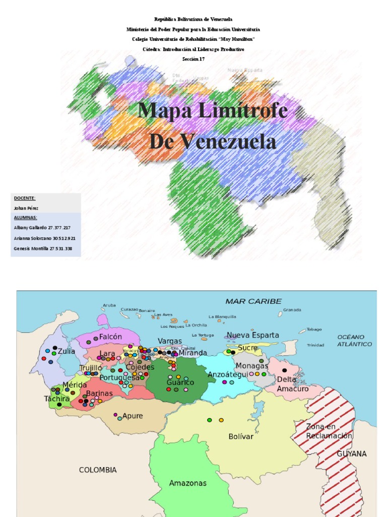 Mapa Limítrofe de Venezuela | PDF | Venezuela | Agricultura