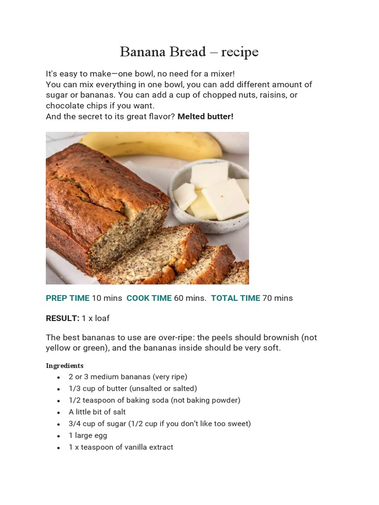 Banana Bread | PDF