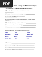 Directional Terms Worksheet | PDF | Anatomical Terms Of Location | Elbow