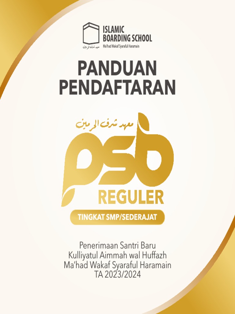 Panduan PSB Reguler | PDF