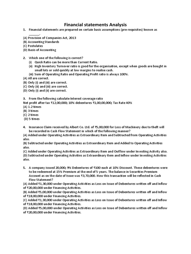 Analysis of Financial Statement | Download Free PDF | Revenue | Balance ...