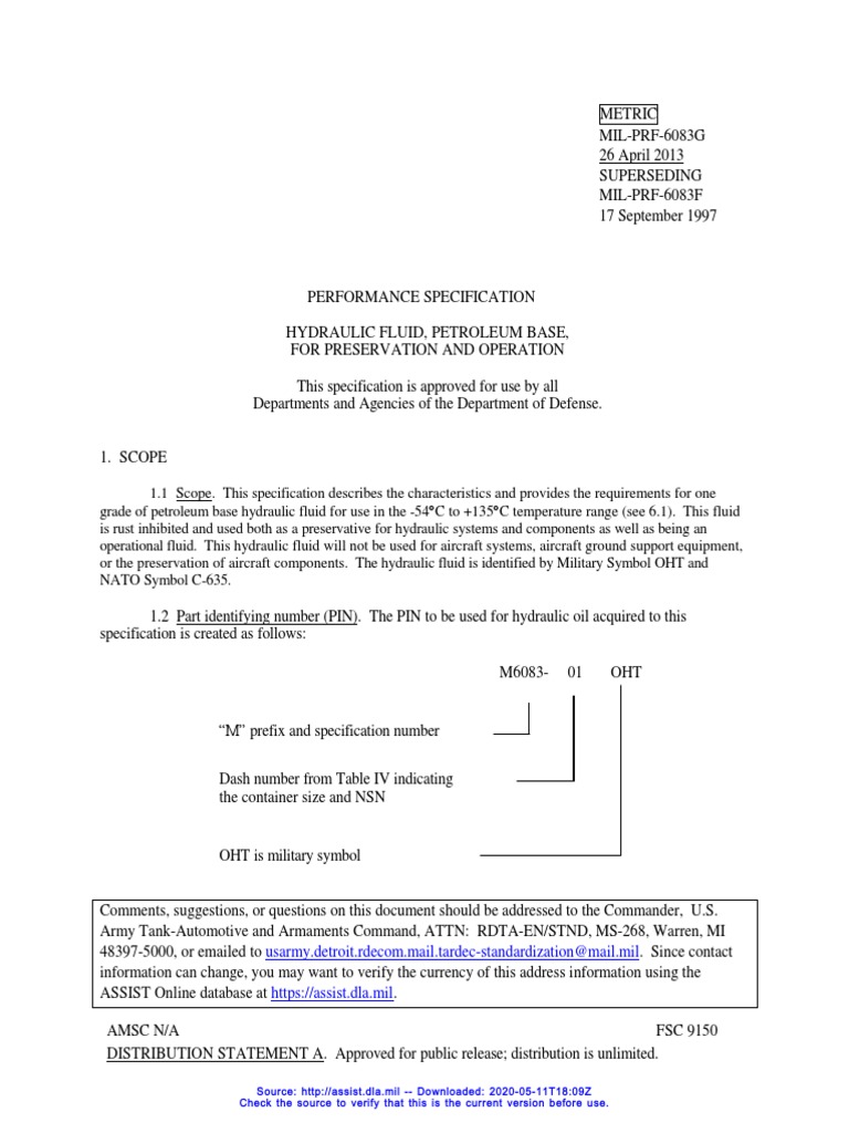 Mil PRF 6083 | PDF | Filtration | Corrosion