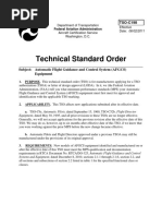 Technical Standard Orders (TSO) | PDF | Manufactured Goods | Aviation