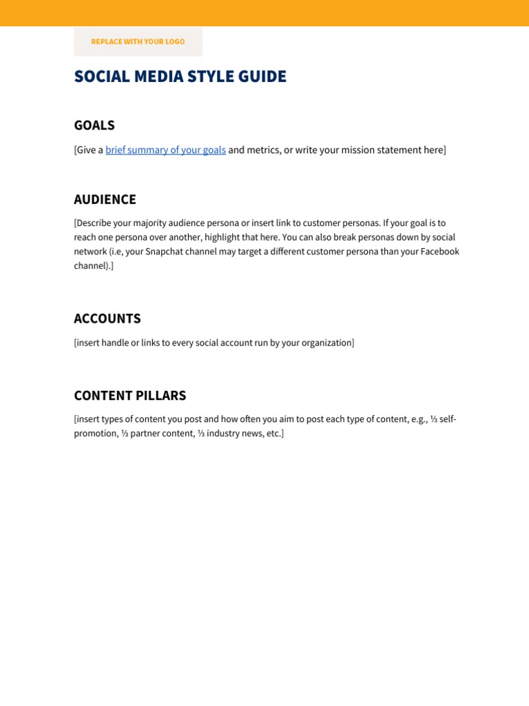 Social Media Style Guide Overview | PDF | Social Media | Popular ...