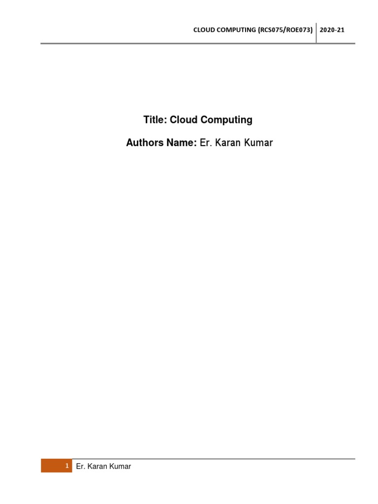 Cloud Computing Ebook | PDF | Representational State Transfer | Cloud Computing