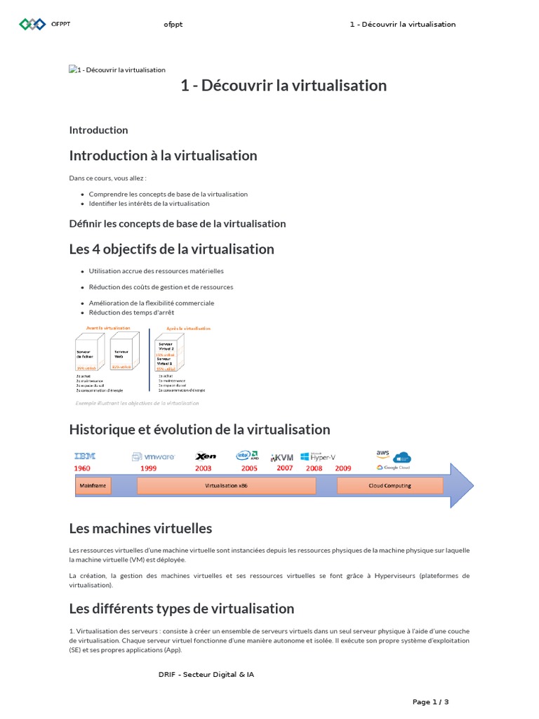 Introduction à la Virtualisation | PDF | Virtualisation | Machine virtuelle