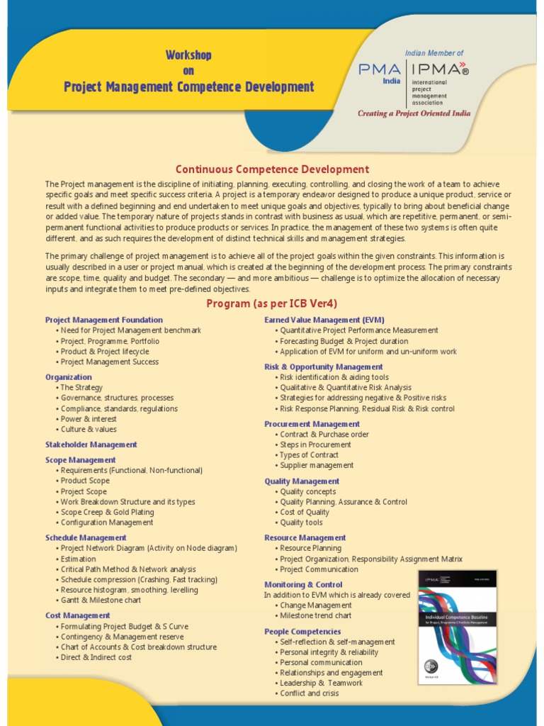 01 PMCB Brochure-1 | PDF | Project Management | Business