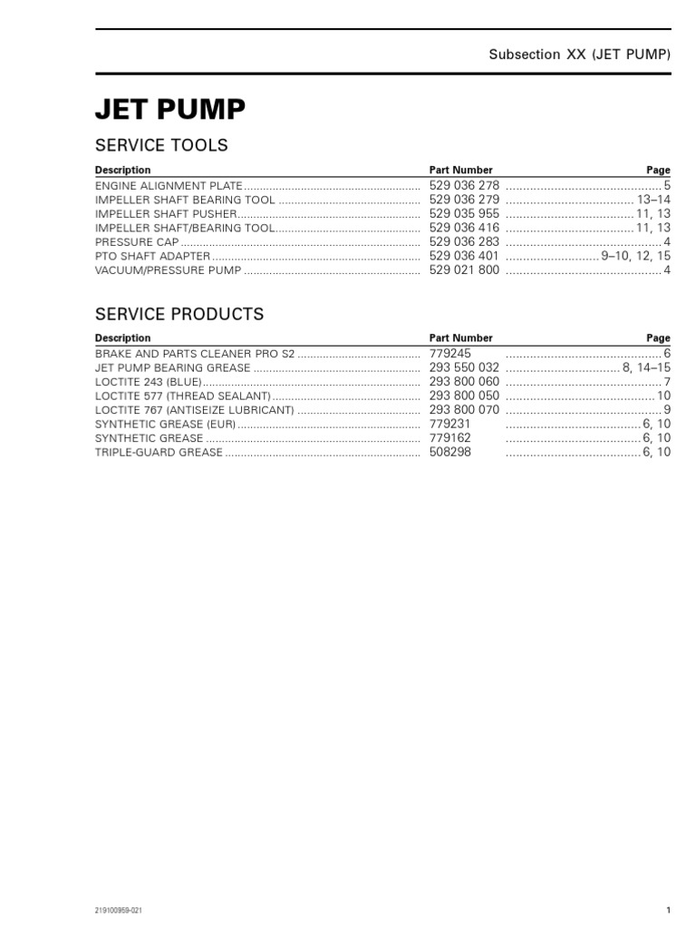Jet Pump Maintenance Guide | PDF | Pump | Bearing (Mechanical)