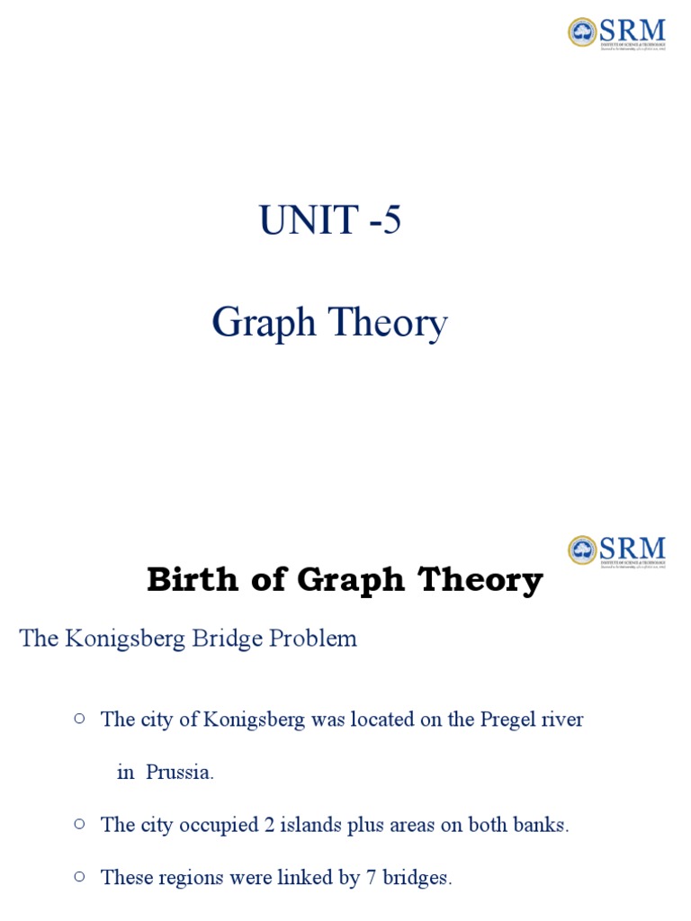 Ppt-Unit 5 - 18mab302t-Graph Theory | PDF | Vertex (Graph Theory) | Graph Theory