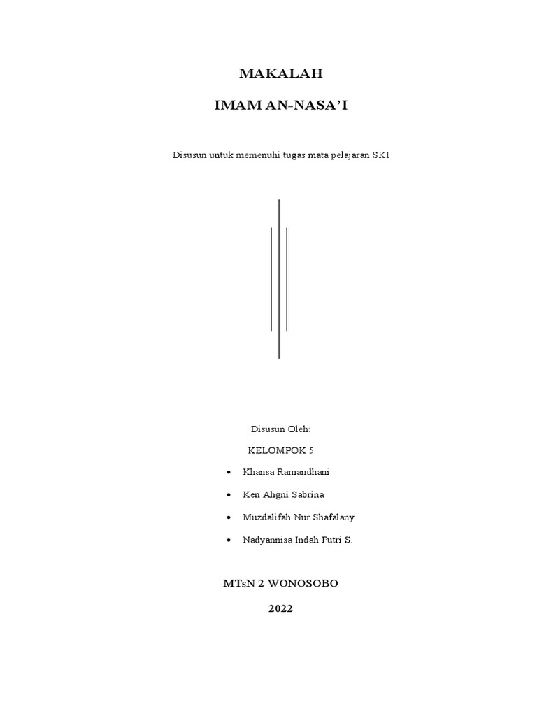 Biografi Imam An-Nasa'i dan Karyanya | PDF | Ilmu Sosial