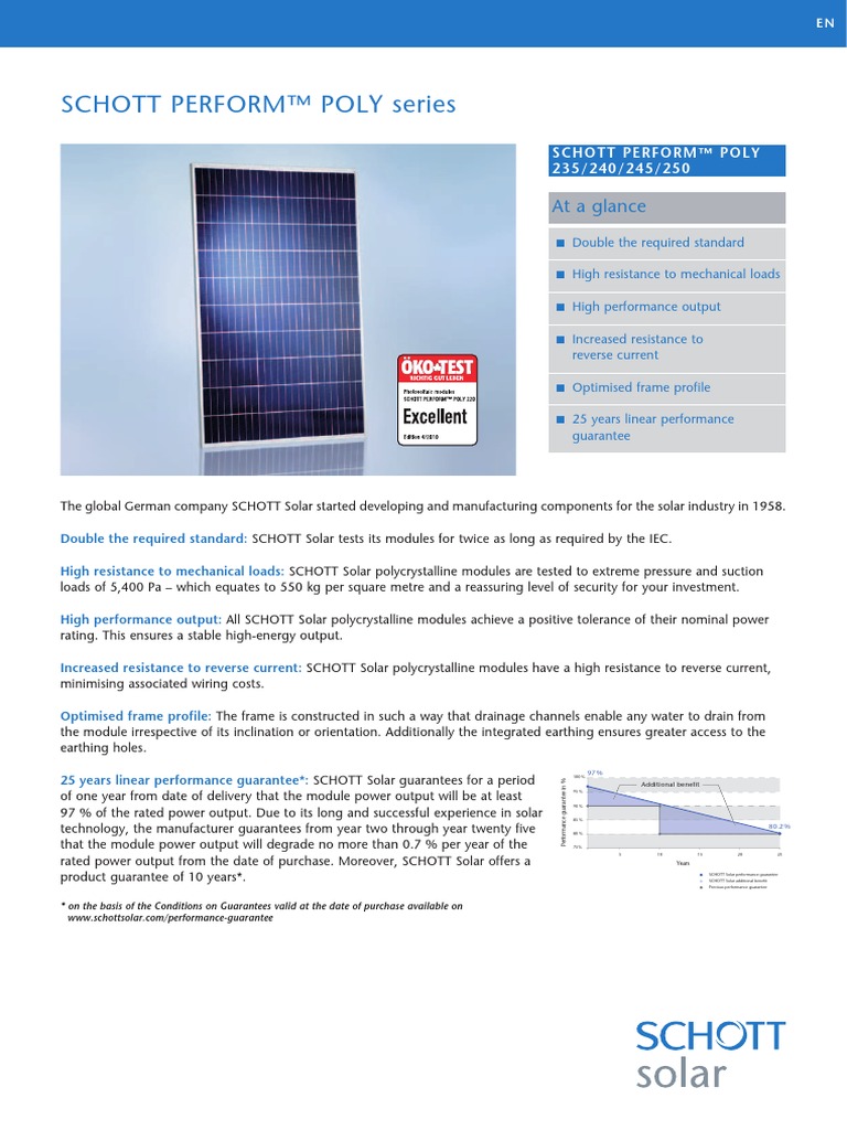 Schott Perform Poly 235-250 3bb New Frame Data Sheet en 0412-1 | PDF ...
