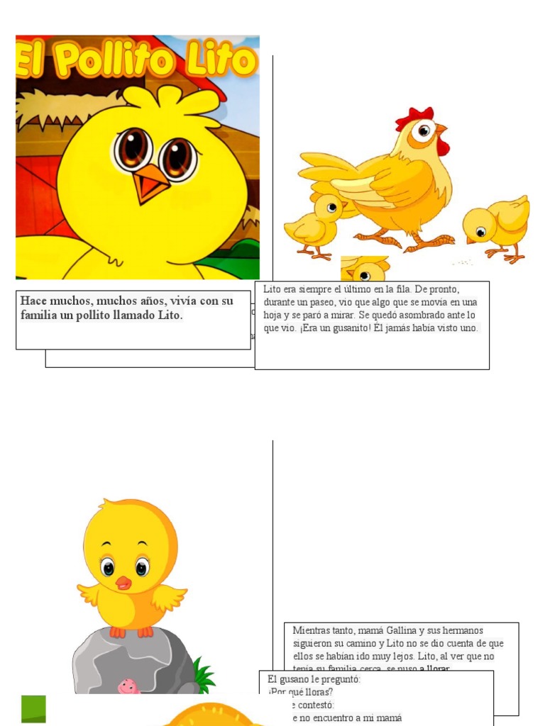 Cuento El Pollito Lito | PDF
