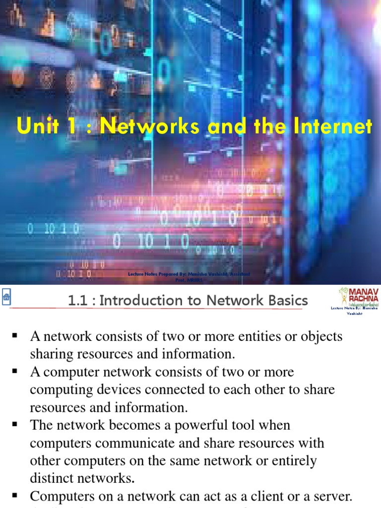 CLE - Unit 1 | PDF | Computer Network | Ip Address