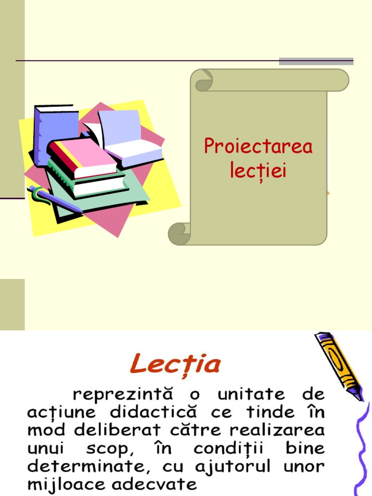 Structura Lectiei | PDF