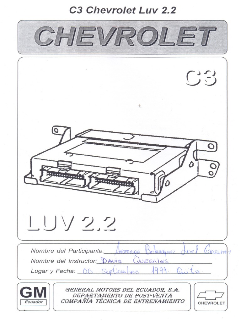 Luv 2.2LC3 | PDF | Inyección de combustible | Coche