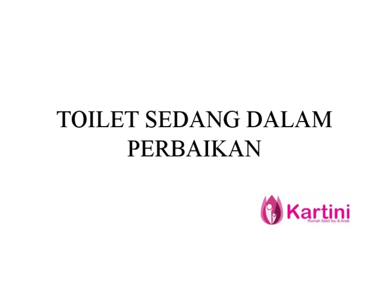 Toilet Sedang Dalam Perbaikan | PDF