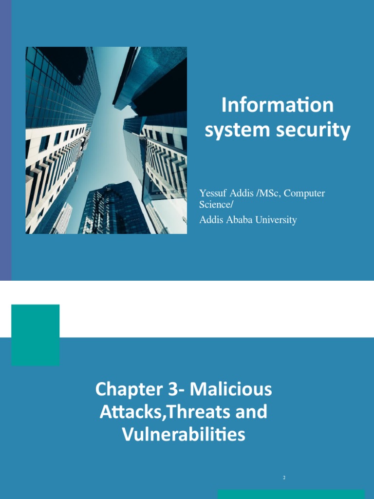Chapter 3 - Risks, Threats and Vulnerabilities | PDF | Malware | Security
