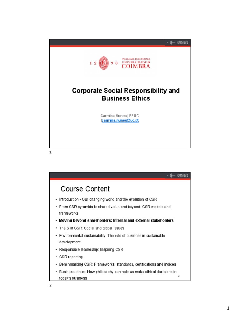 CSR & Stakeholder Management | PDF | Stakeholder (Corporate ...