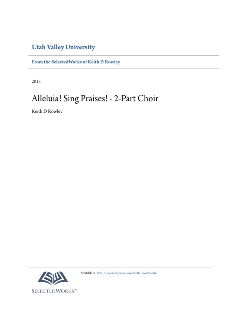 Alleluia 2 Part | PDF