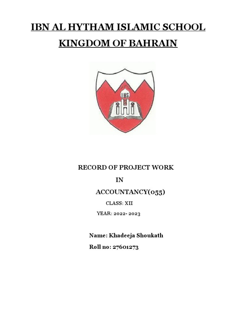 Accountancy Front Page | PDF