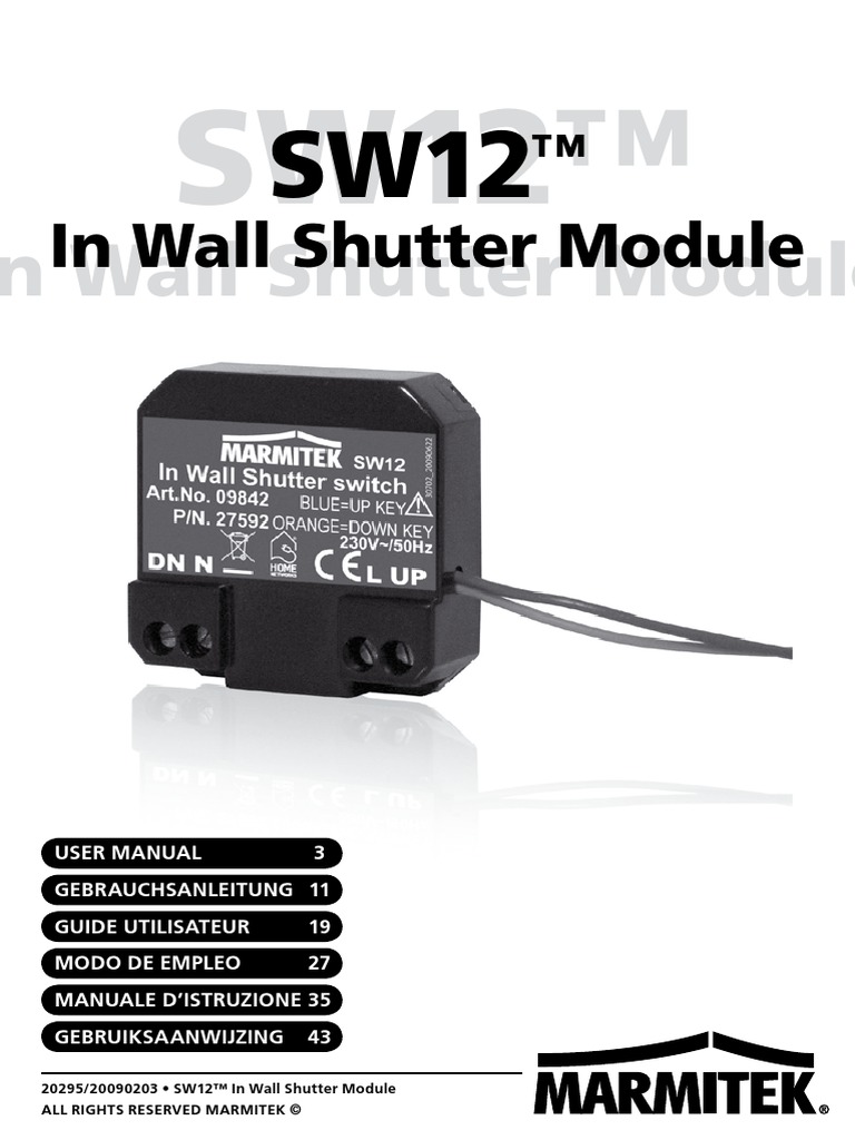 sw12 - MU - PDF (Módulo Persianas) | PDF | Electronics | Manufactured Goods