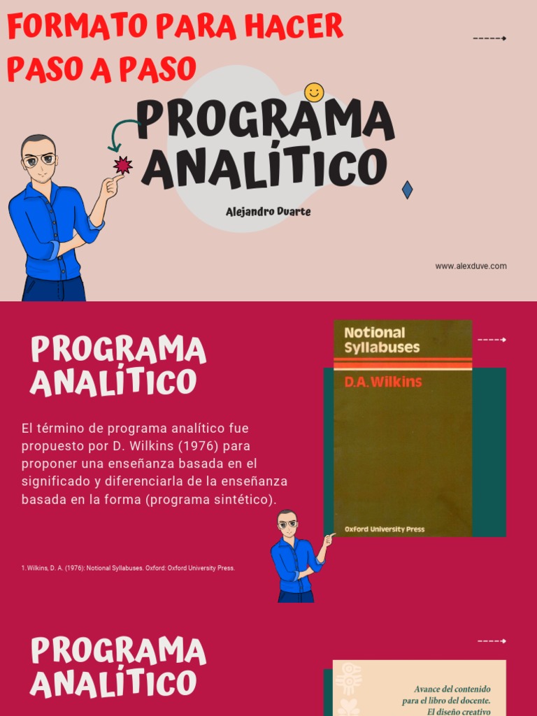 Programa Analítico Pdf Plan De Estudios Modificación De