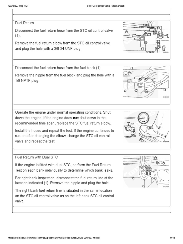 STC Oil Control Valve (Mechanical)-5 | PDF | Valve | Calibration