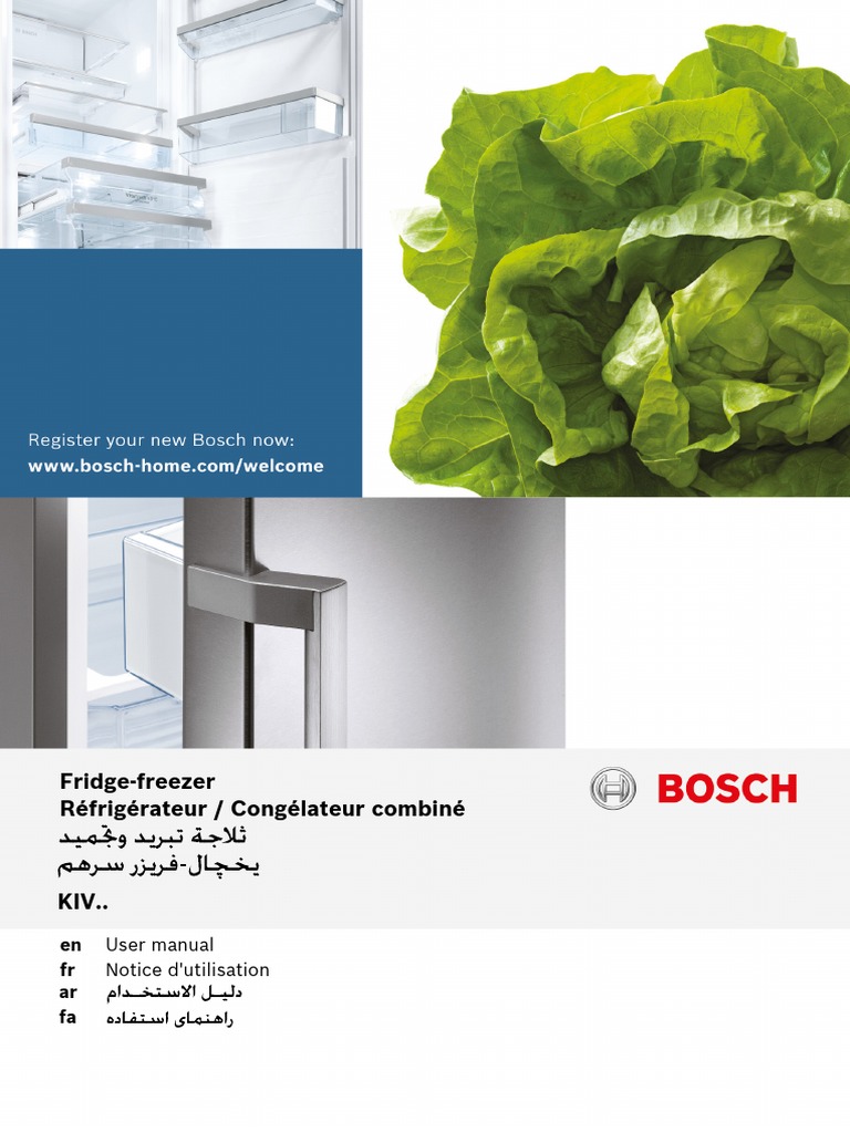 Bosch KIV32X23GB Fridge-Freezer | PDF | Refrigerator | Mains Electricity