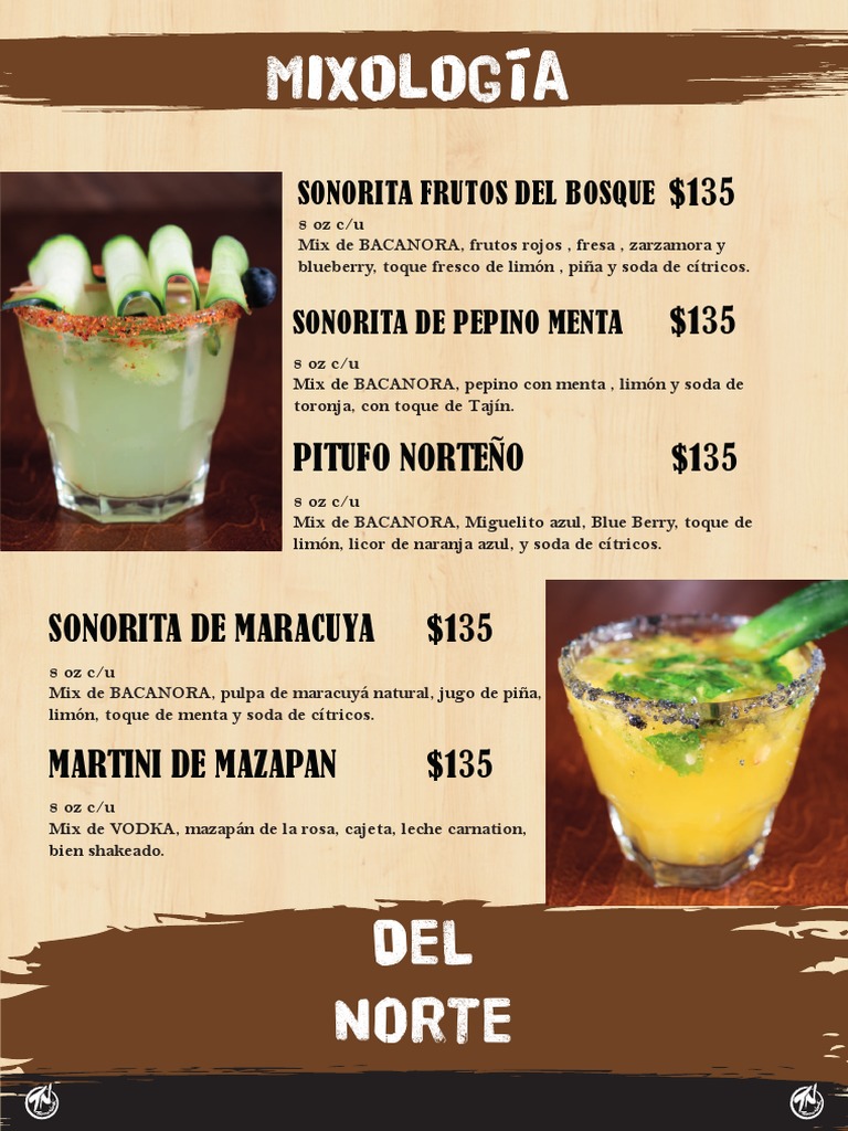 Menu-Bebidasweb Compressed | PDF | Bebidas alcohólicas | Bebida