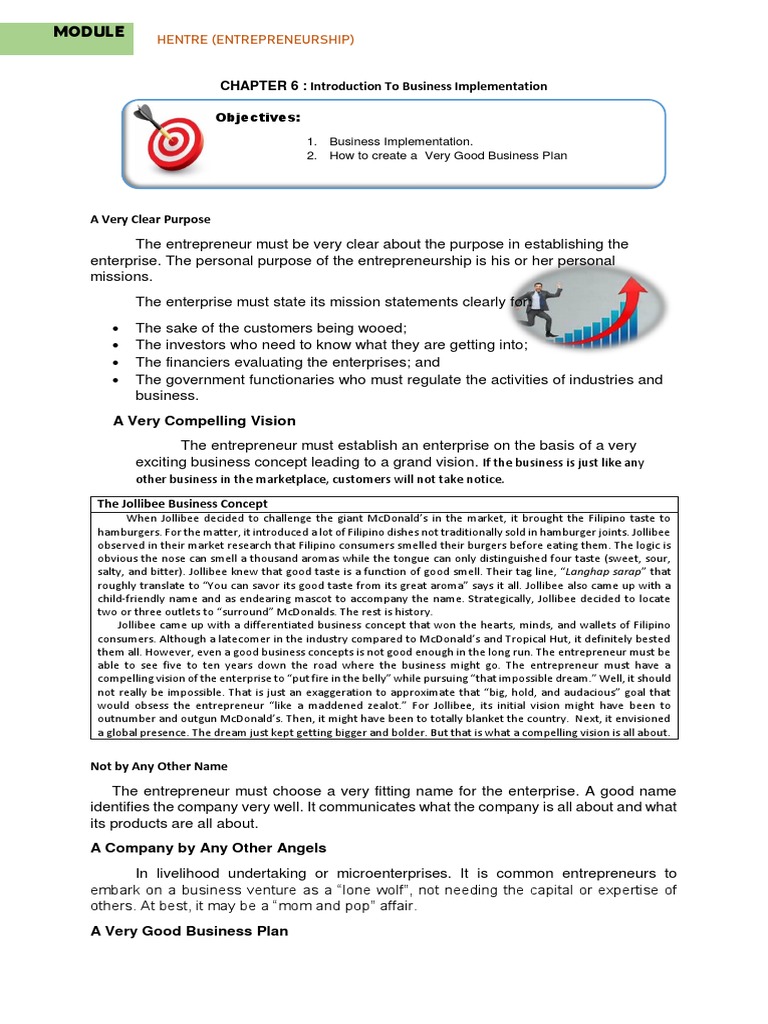 CHAPTER 6 Introduction To Business Implementation | PDF | Partnership | Corporations